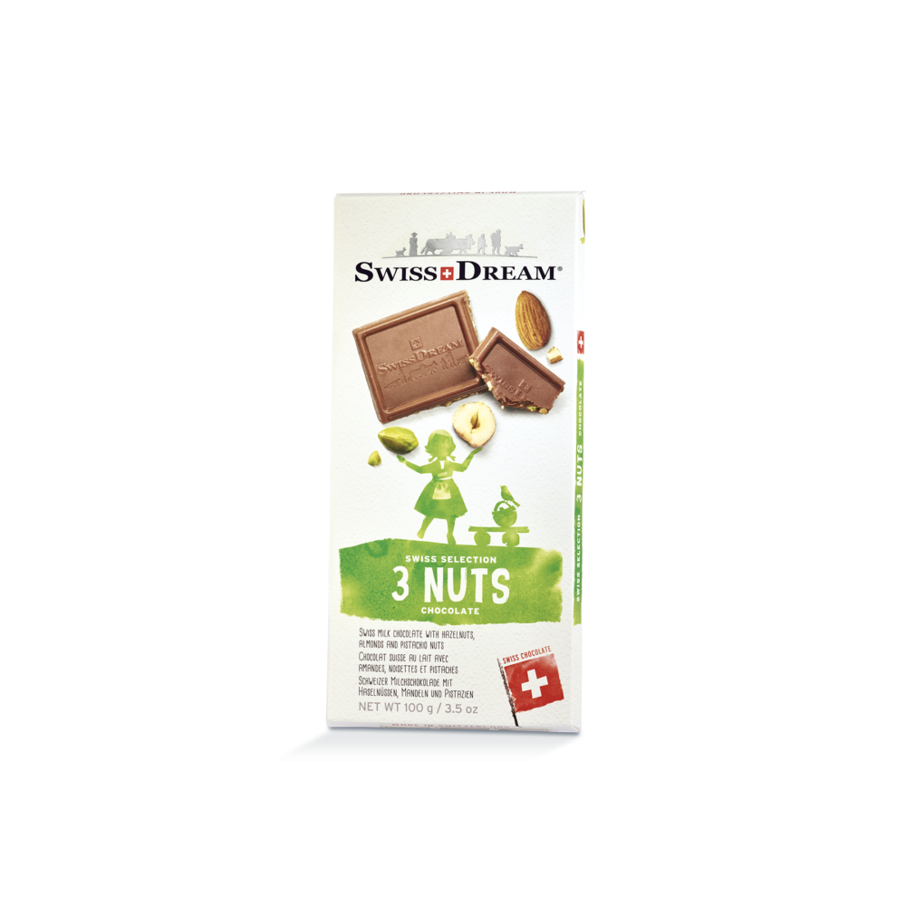3 Nuts chocolate bar