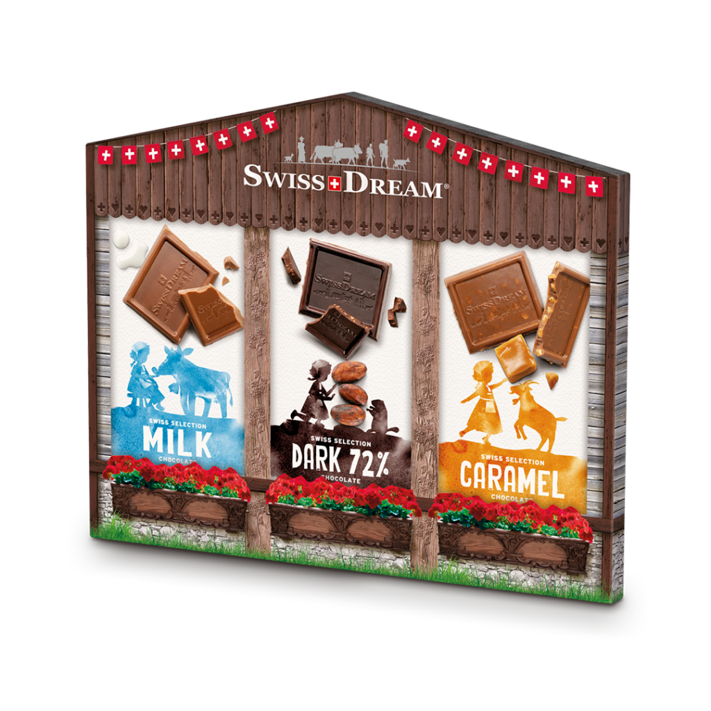 Chalet with 3 chocolate bars